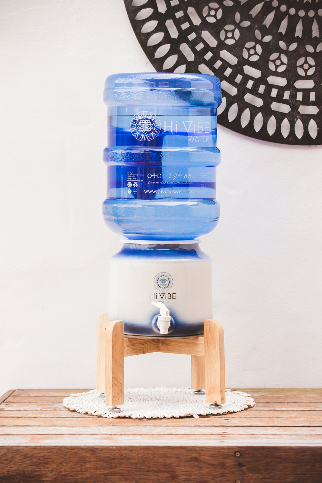 Beautiful Timber Stands for the Bottled Water in Your Home – Hi Vibe ...